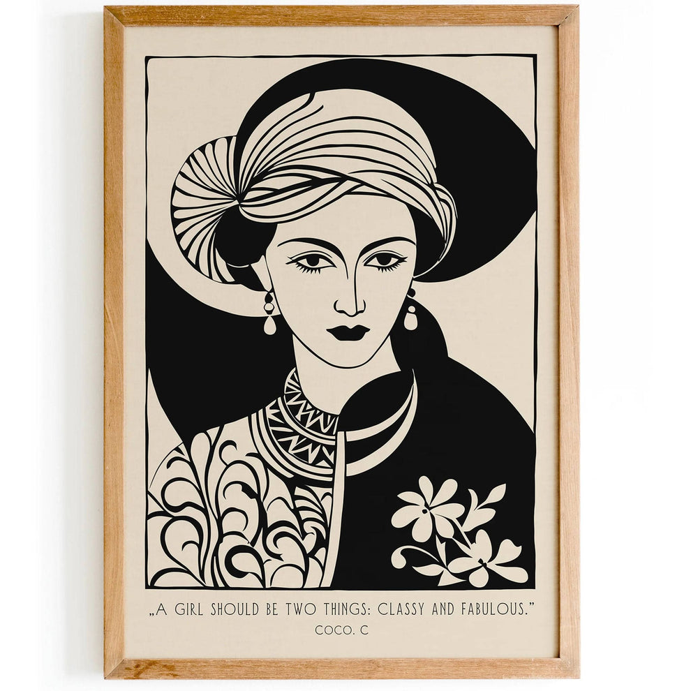 Coco C. Fashion Icon Quote Poster – HypeSheriff