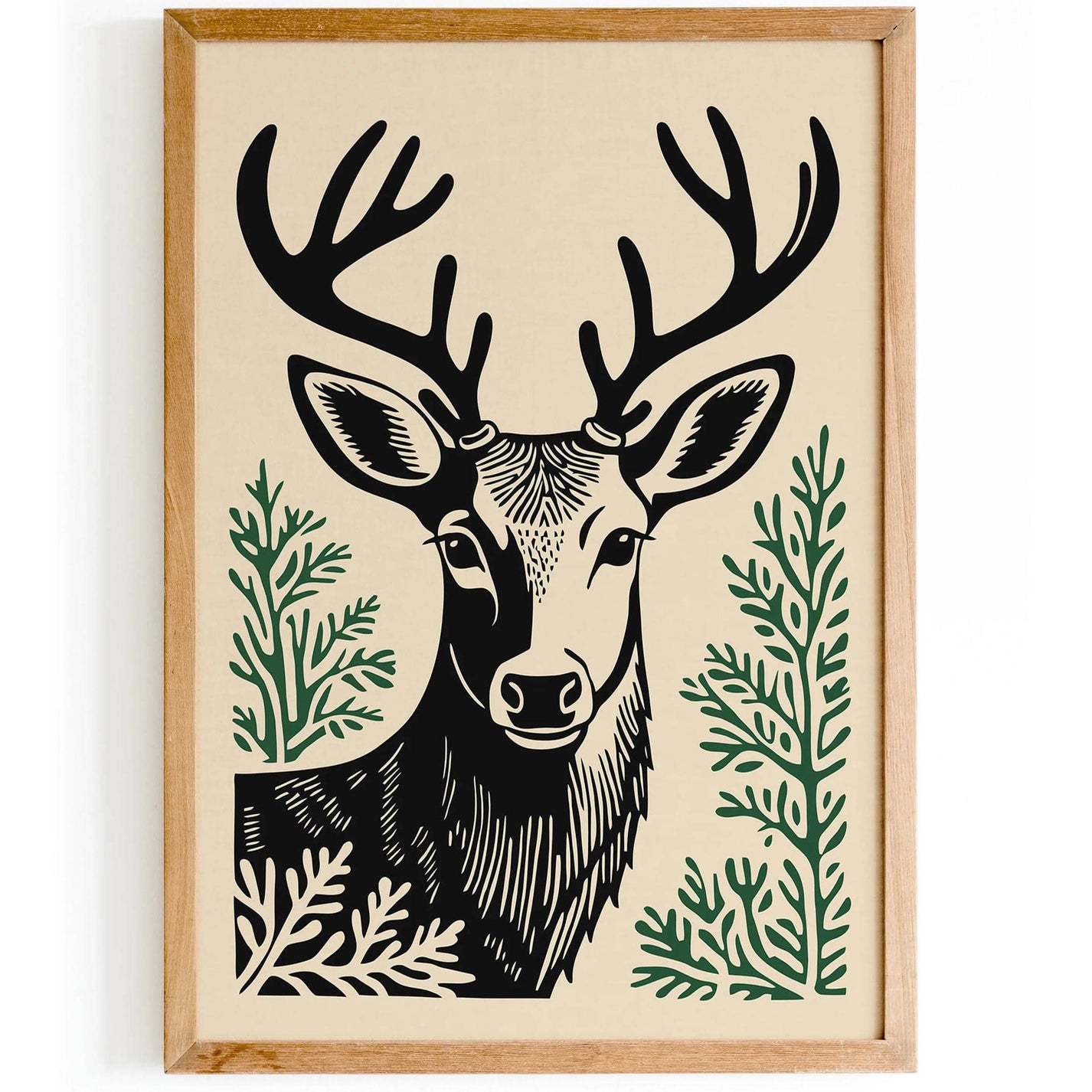 Reindeer Portrait Art Print – HypeSheriff