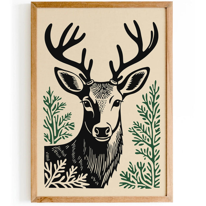 Reindeer Portrait Art Print – HypeSheriff
