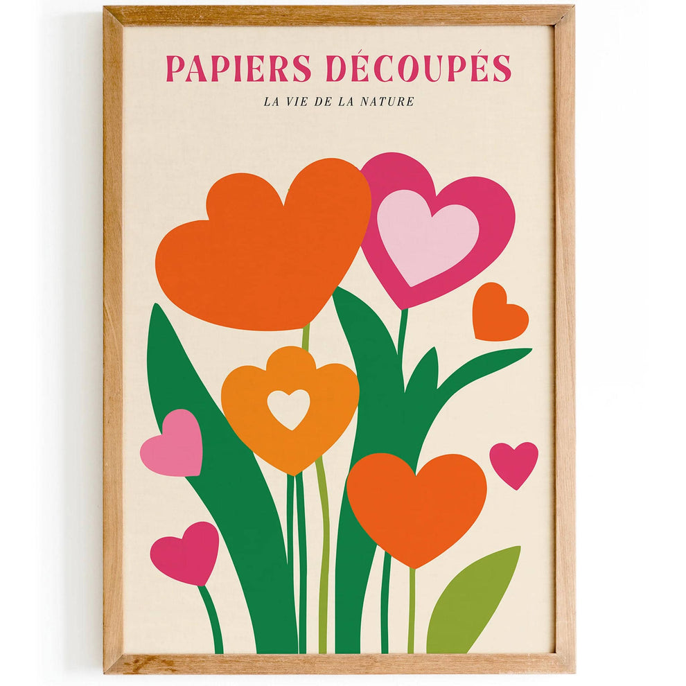 Cute Trendy Cut Outs Floral Poster – HypeSheriff