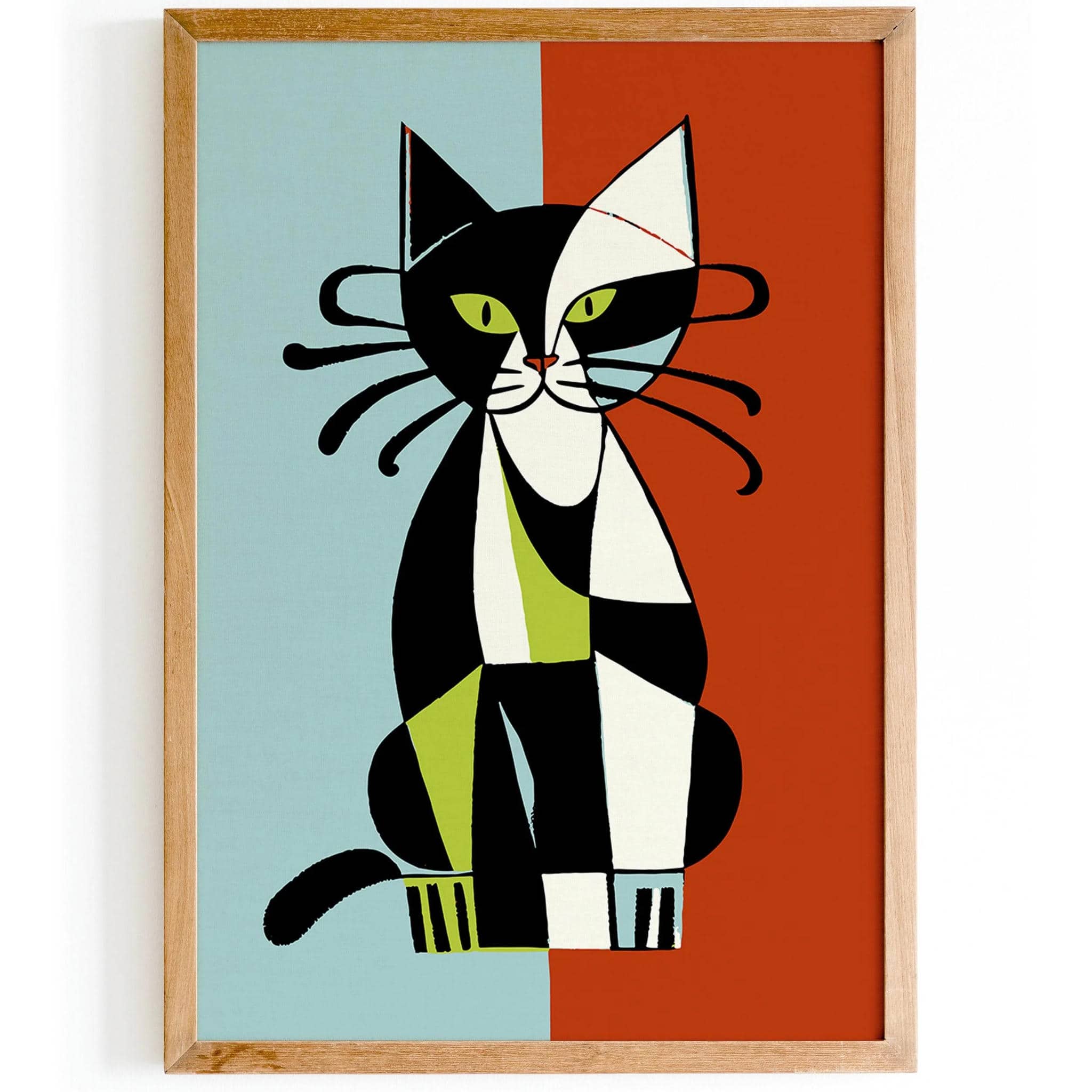 Retro Cat Portrait Poster – HypeSheriff