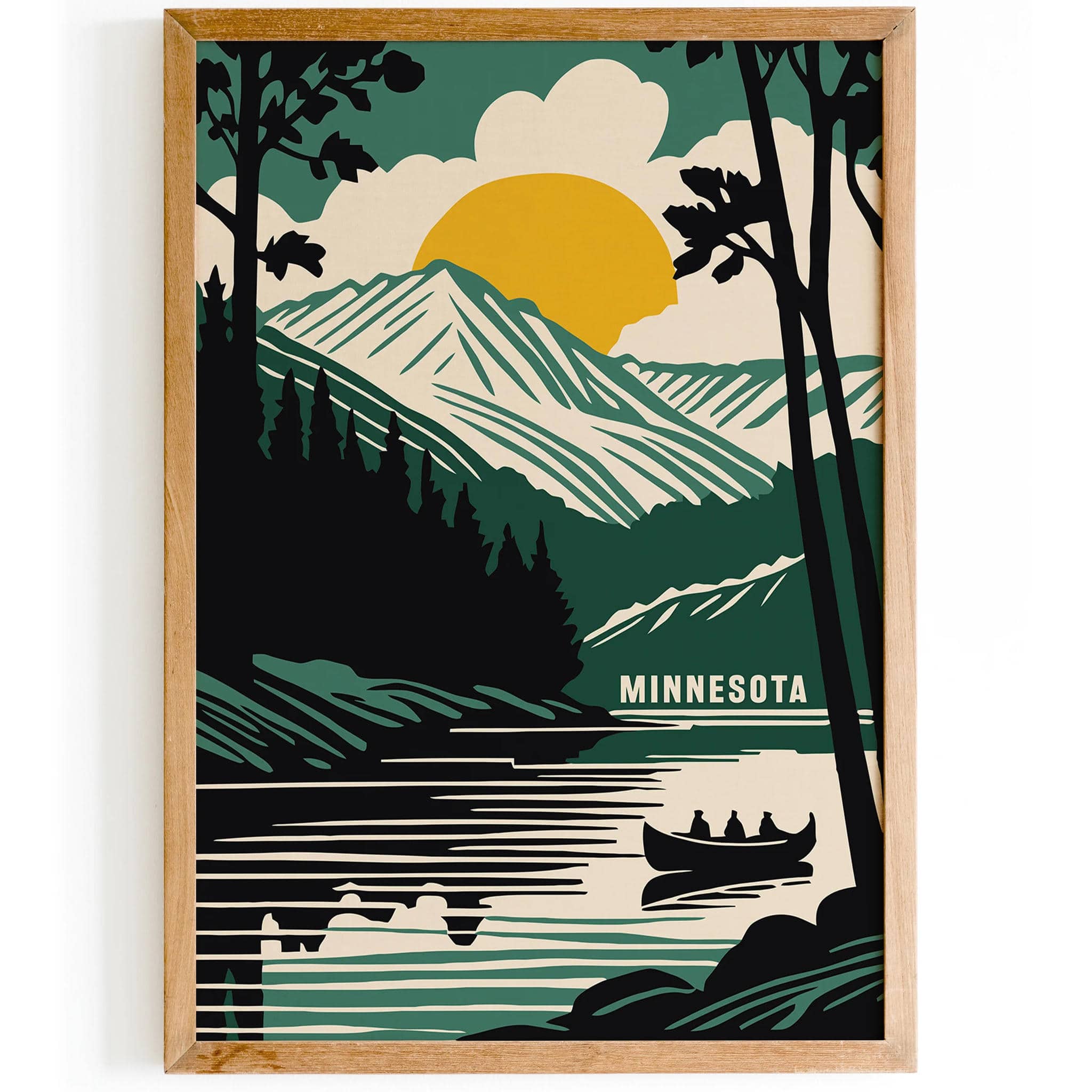 Minnesota Travel Green Poster – HypeSheriff