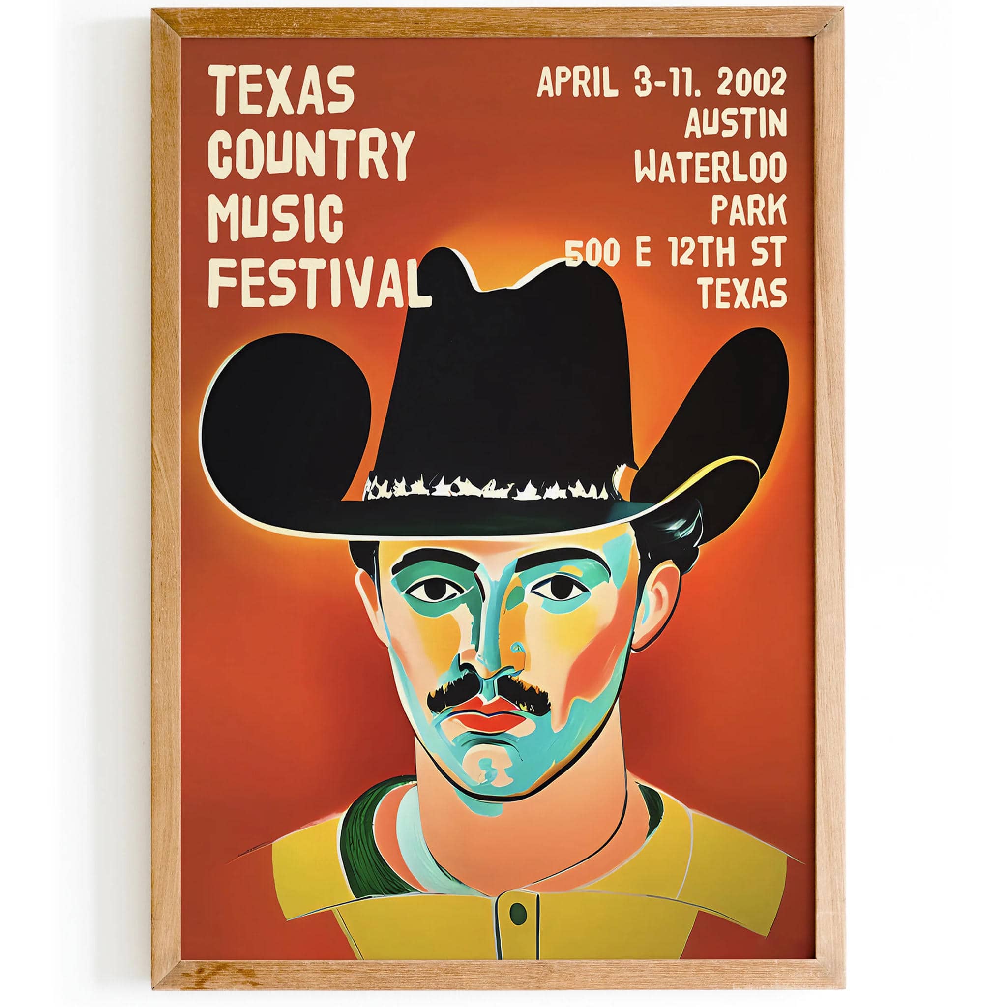 2002 Texas Country Music Festival Poster – HypeSheriff