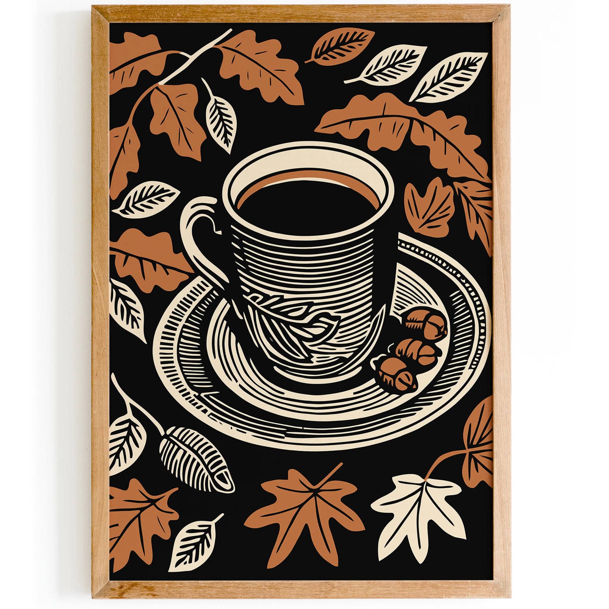 Fall Coffee Retro Kitchen Poster – HypeSheriff