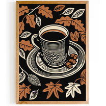 Fall Coffee Retro Kitchen Poster – HypeSheriff