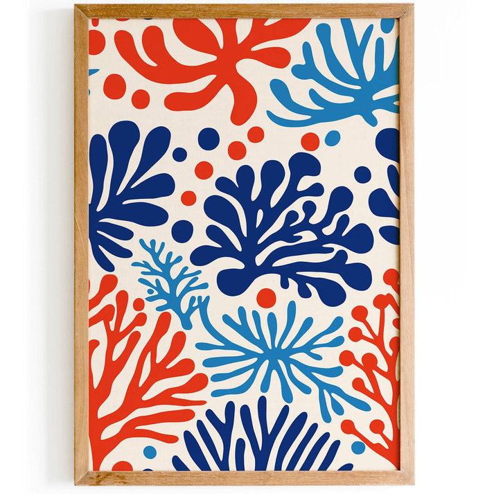 Blue Coral Reef Bathroom Wall Art – HypeSheriff