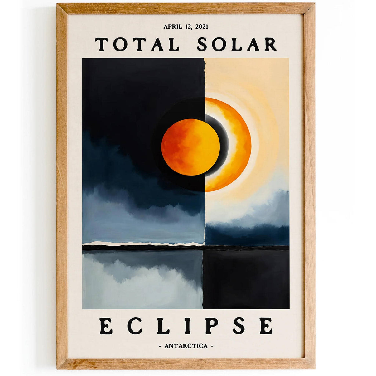 Total Solar Eclipse, Painting Wall Art 2024 – HypeSheriff