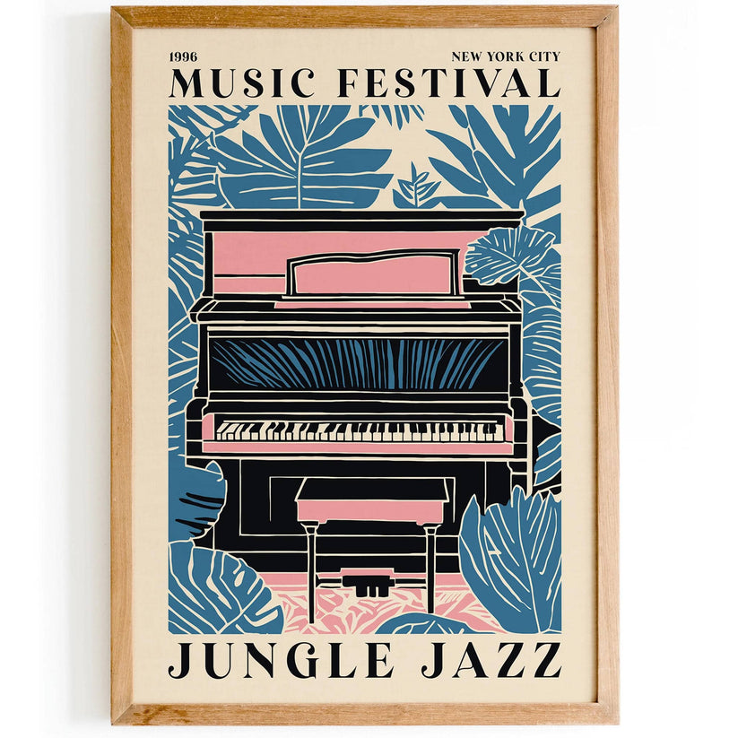 Jungle Jazz Poster - Music Festival Art Print – HypeSheriff