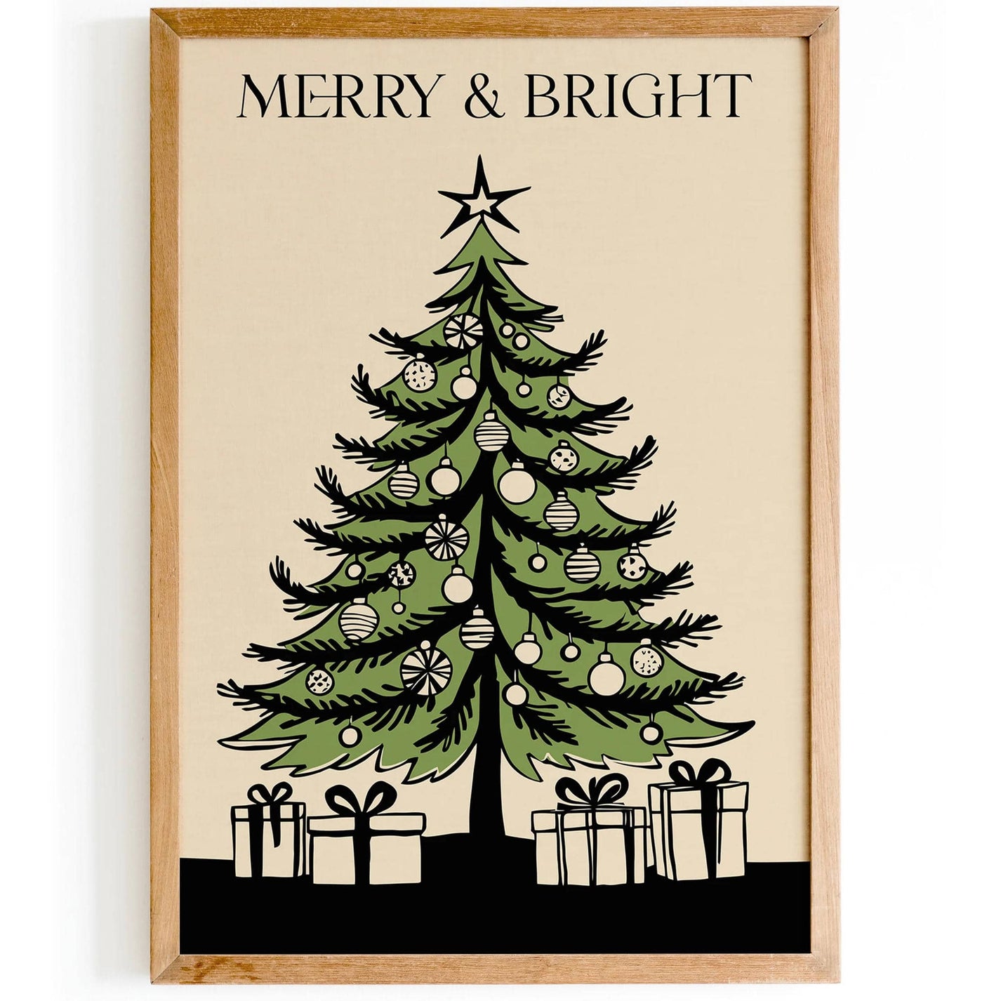 Minimalist Christas Tree Art Print 2024 – HypeSheriff