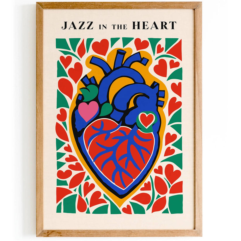 Jazz in the Heart Music Poster – HypeSheriff