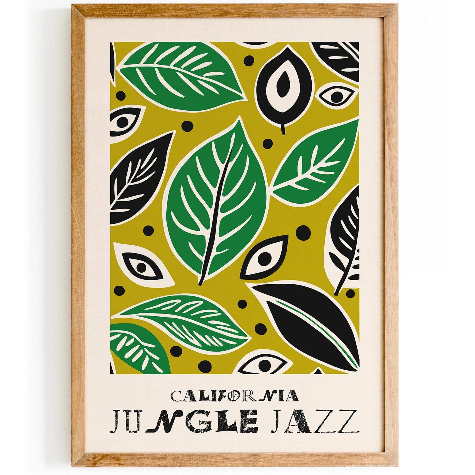 Green Jungle Jazz Music Poster 2024 – HypeSheriff