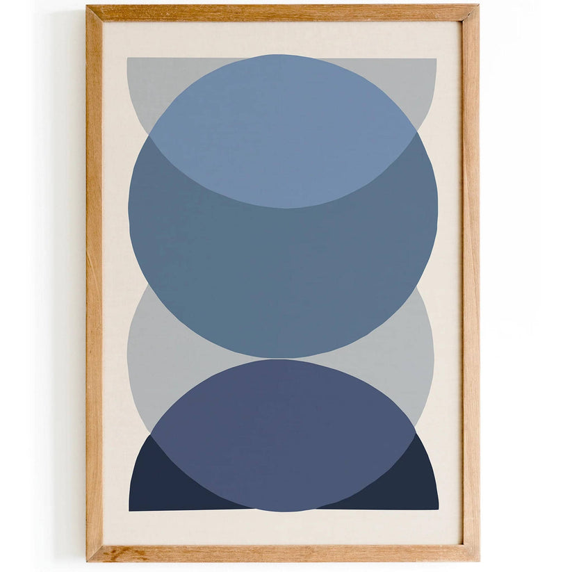 Modern Blue Tones Art Print – HypeSheriff