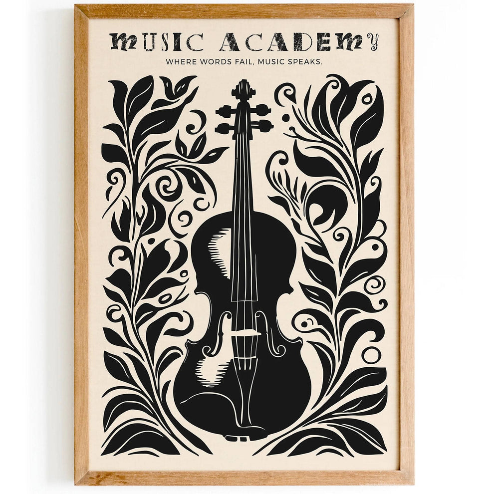 Classical Music BW Art Print – HypeSheriff