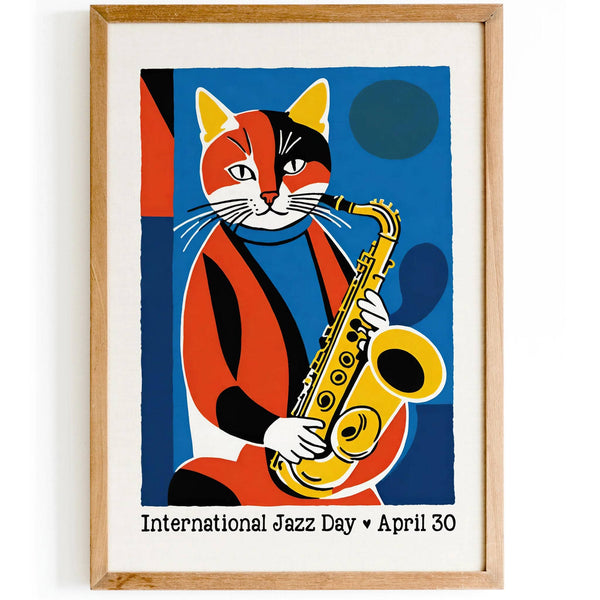 International Jazz Day - Cat Poster – HypeSheriff