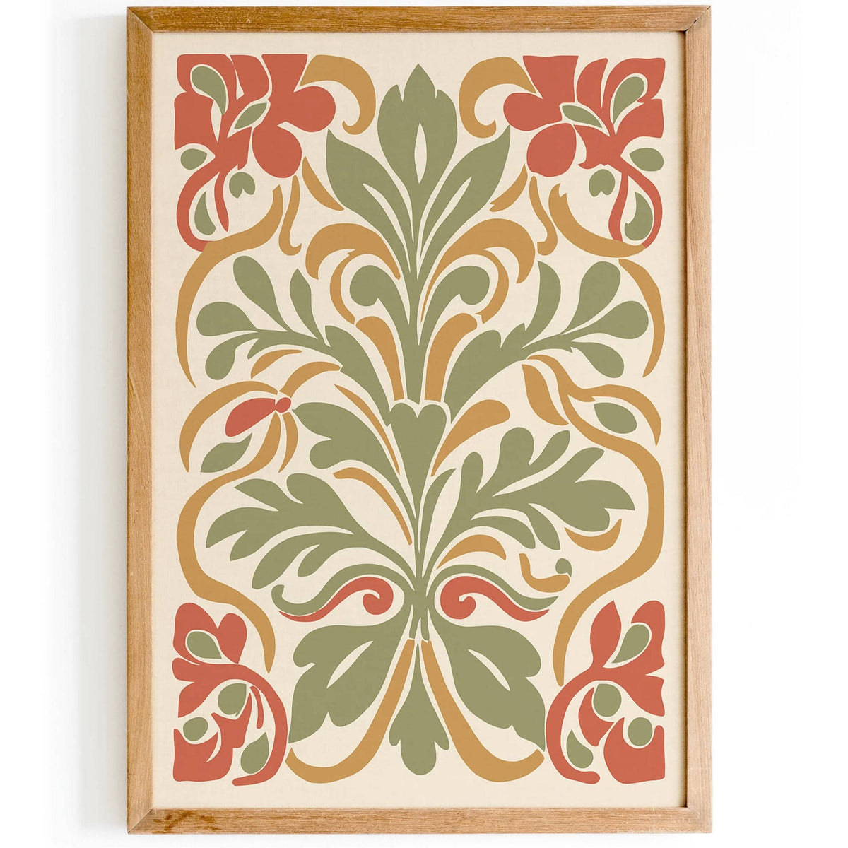 Bohemian Floral Art Print in Neutral Earth Tones – HypeSheriff