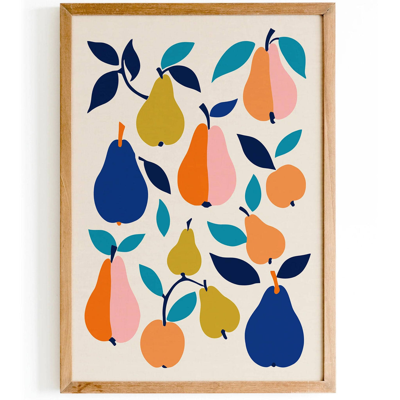 Colorful Pears Fruit Art Print – HypeSheriff
