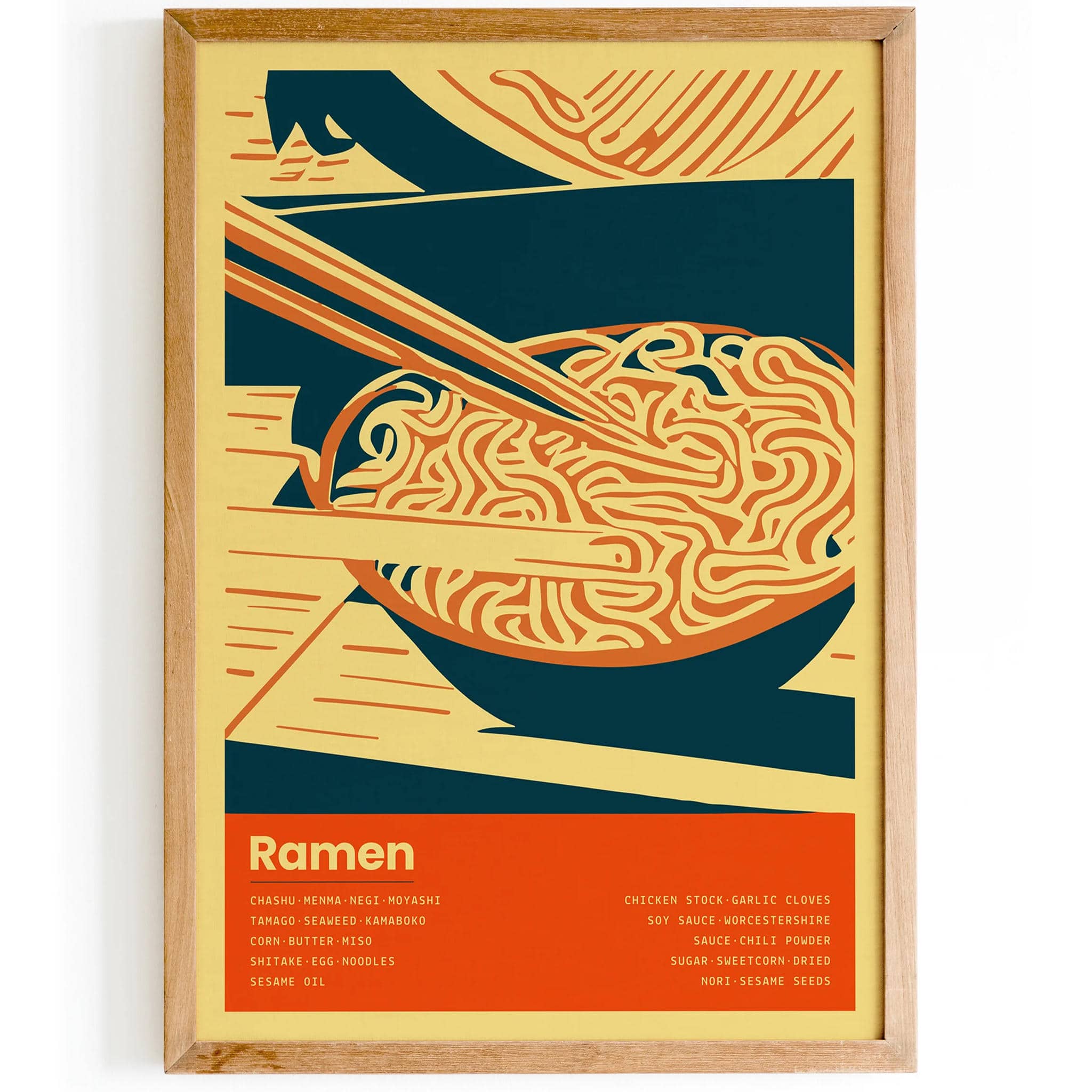 Ramen Noodles Vintage Recipe Poster – HypeSheriff