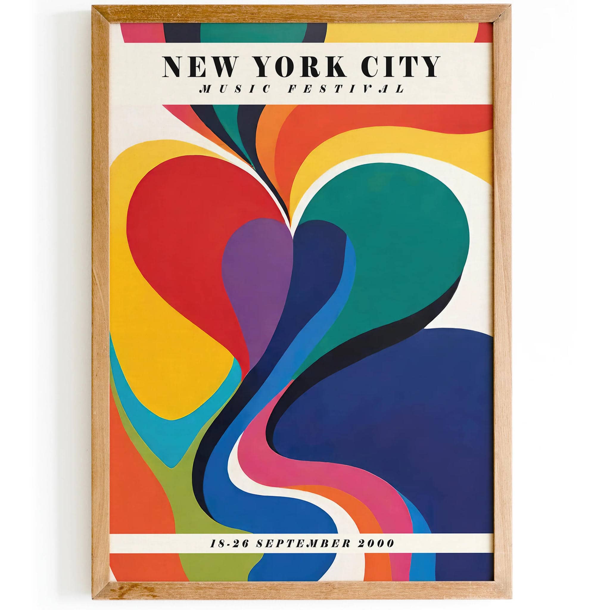 Colorful New York City Music Poster – HypeSheriff
