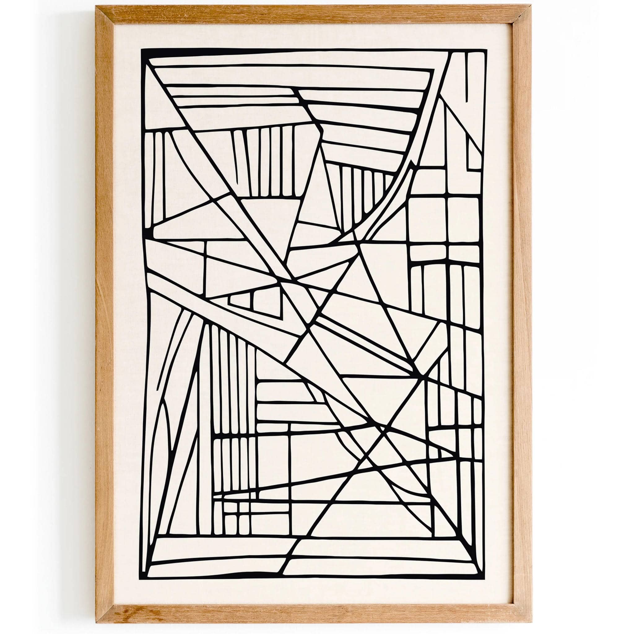 Modern Minimalist BW Line Art Print – HypeSheriff