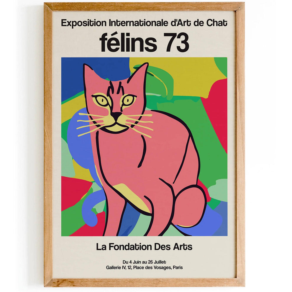 French Cat Exhibition Retro Poster – HypeSheriff