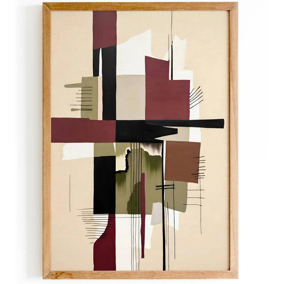 Bold Abstract Art Print for Modern Home Decor – HypeSheriff