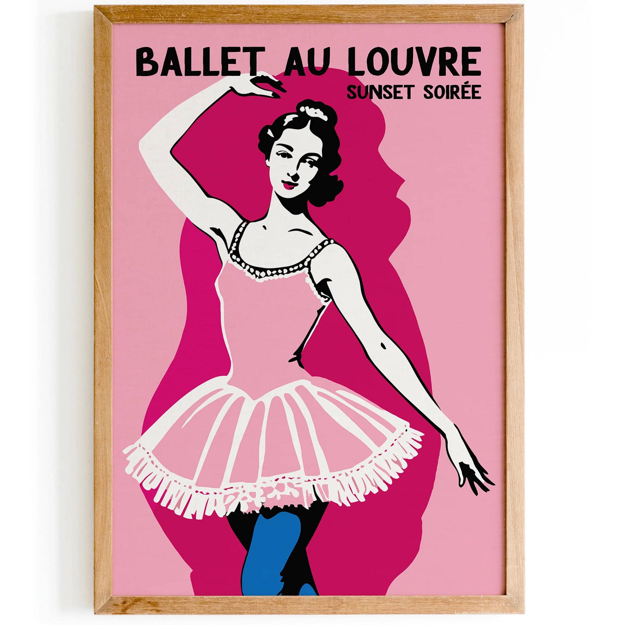 Ballet Au Louvre Pink Poster – HypeSheriff