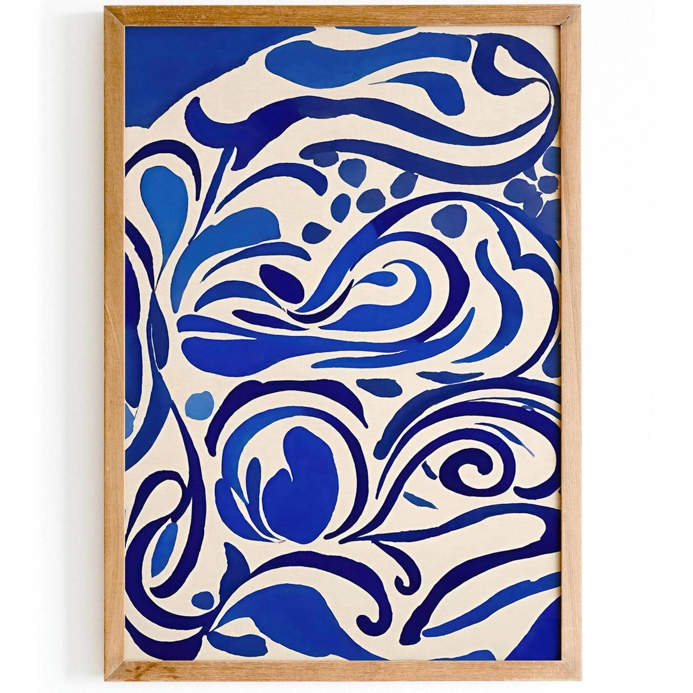 Indigo Abstract Painting Art Print – HypeSheriff