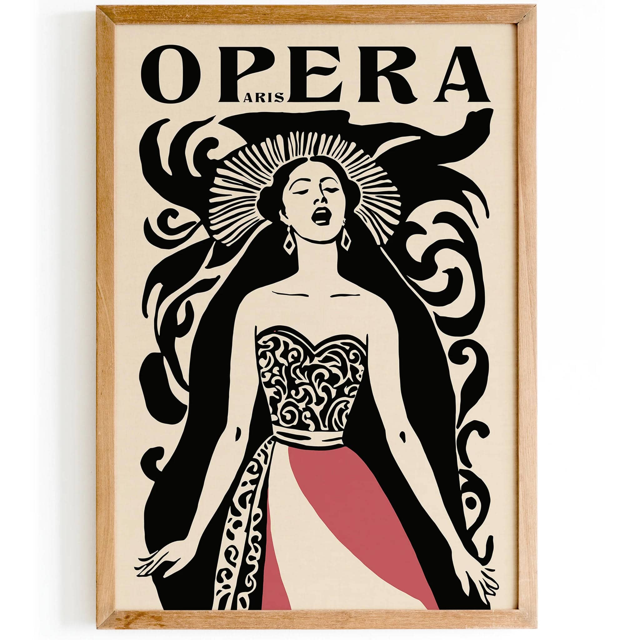 Paris Opera Singer Art Print Vintage Collection – HypeSheriff