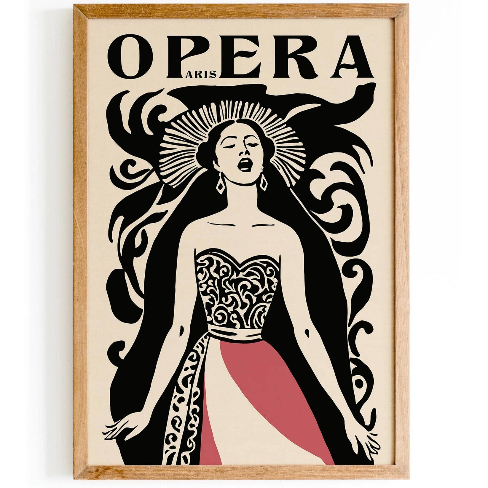 Paris Opera Singer Art Print Vintage Collection – HypeSheriff