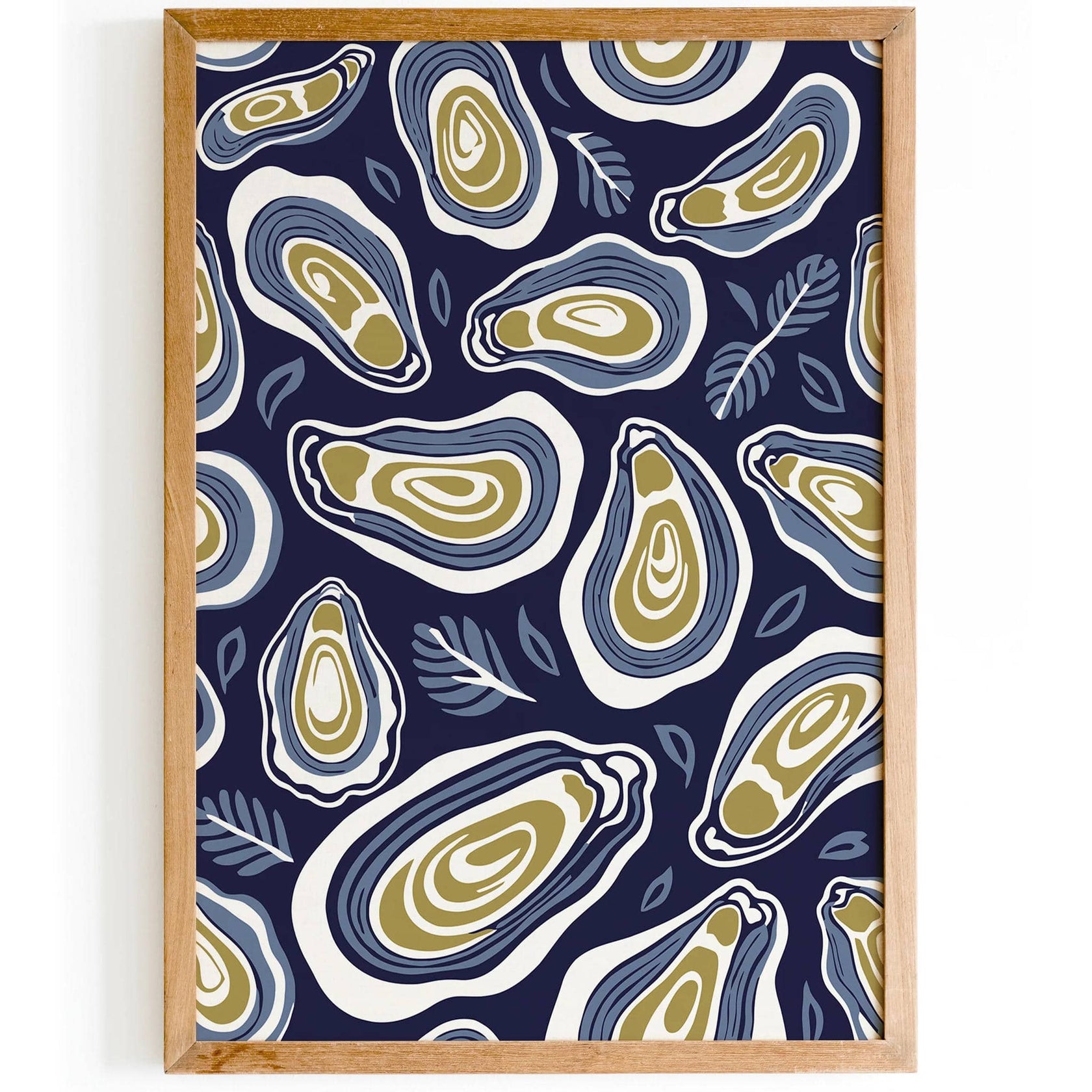 Oysters Pattern Food Art Print – HypeSheriff