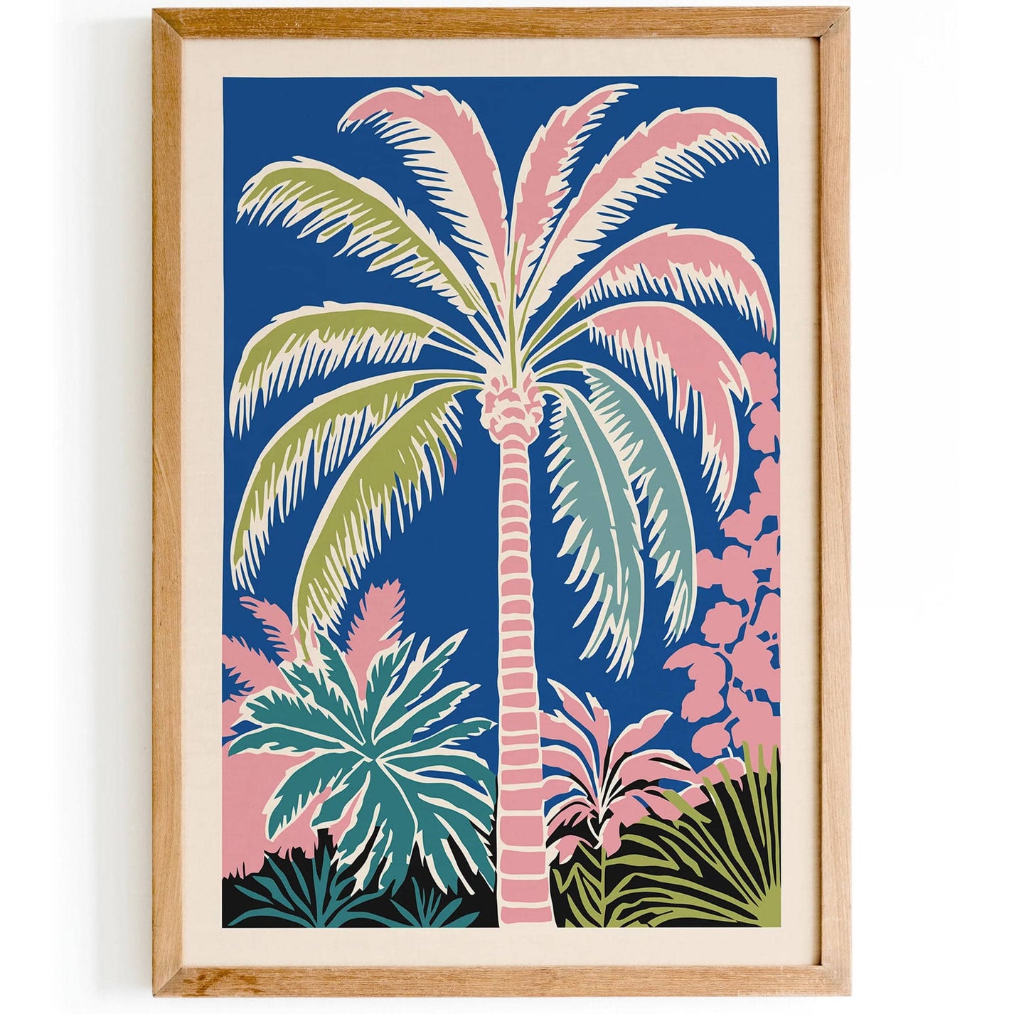 Colorful Tropical Palm Tree Poster – HypeSheriff