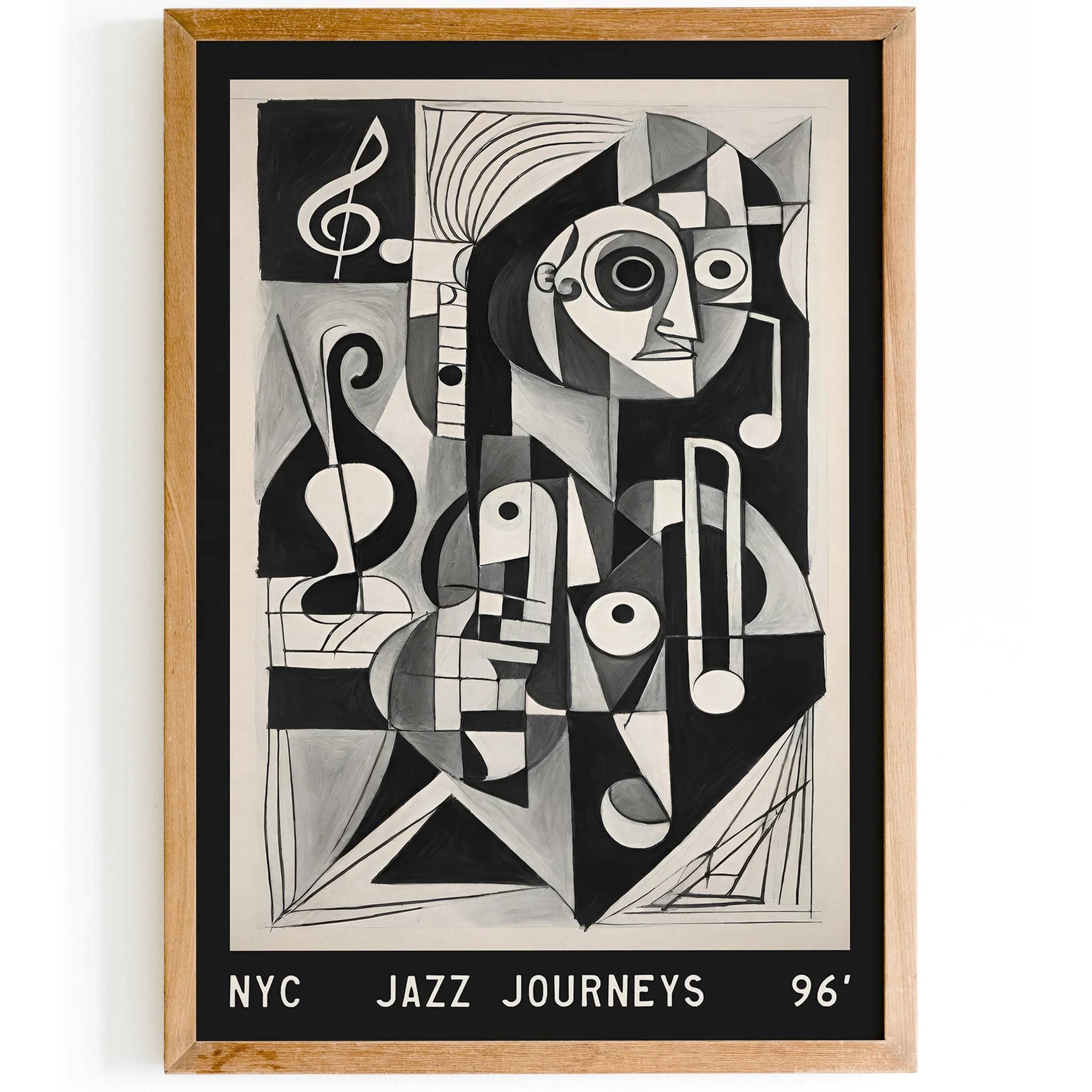 Jazz Journeys NYC Picasso Cubism Style Poster – HypeSheriff