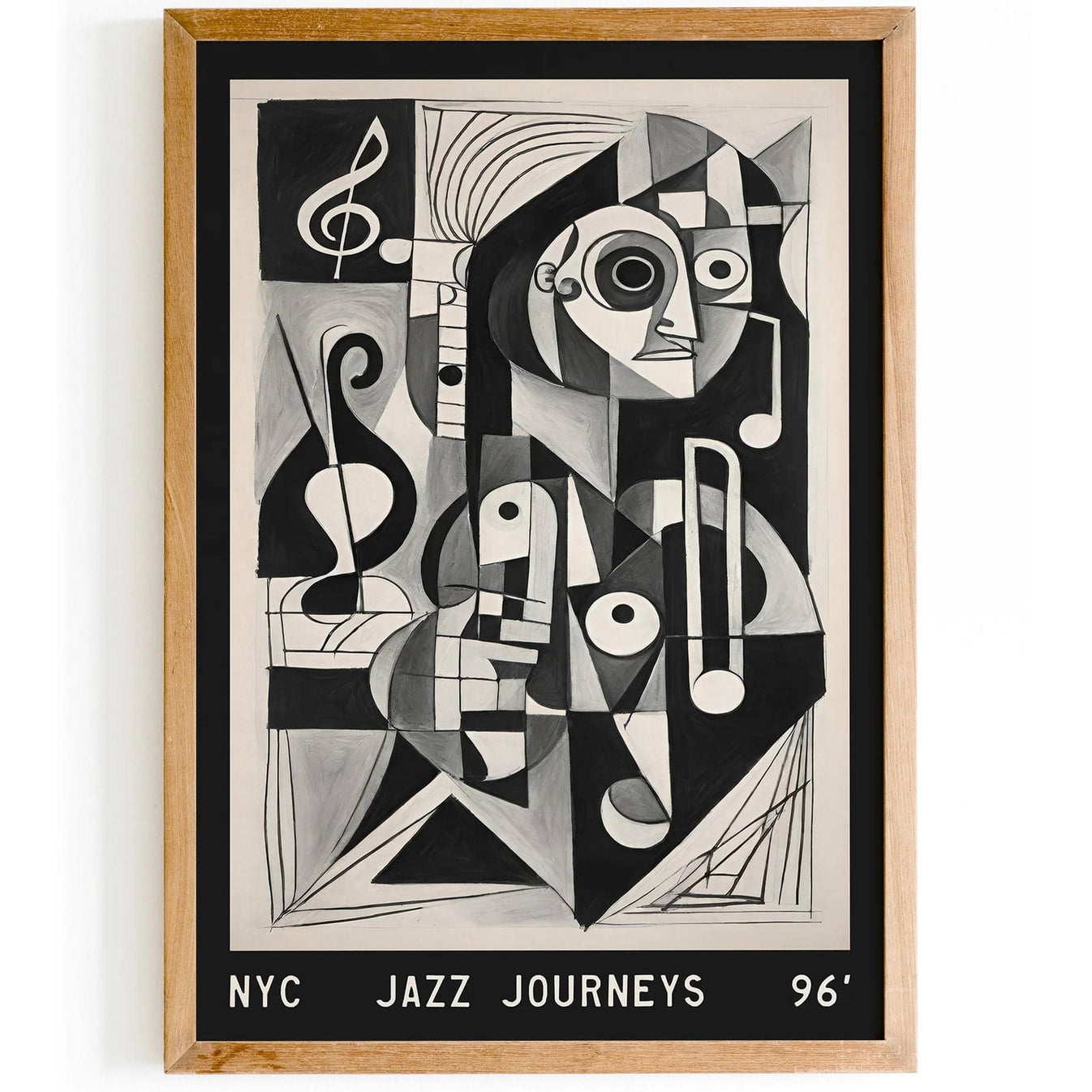 Jazz Journeys NYC Picasso Cubism Style Poster – HypeSheriff