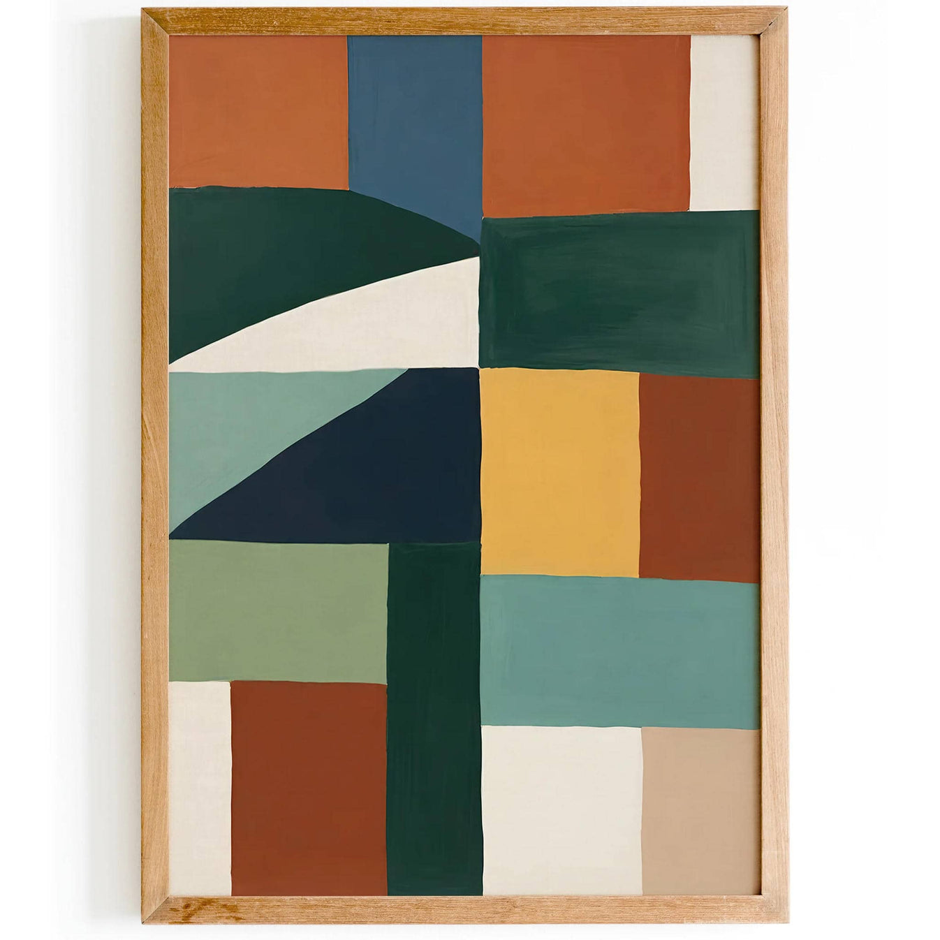 Rustic Colorblocks Painting Print – HypeSheriff