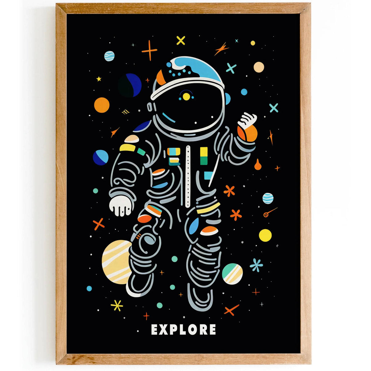 Explore - Colorful Space Wall Art – HypeSheriff