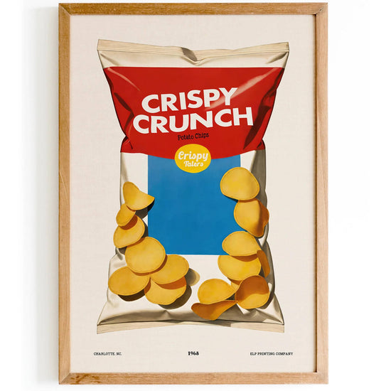 Crispy Crunch Pop-Art Chips Poster – HypeSheriff