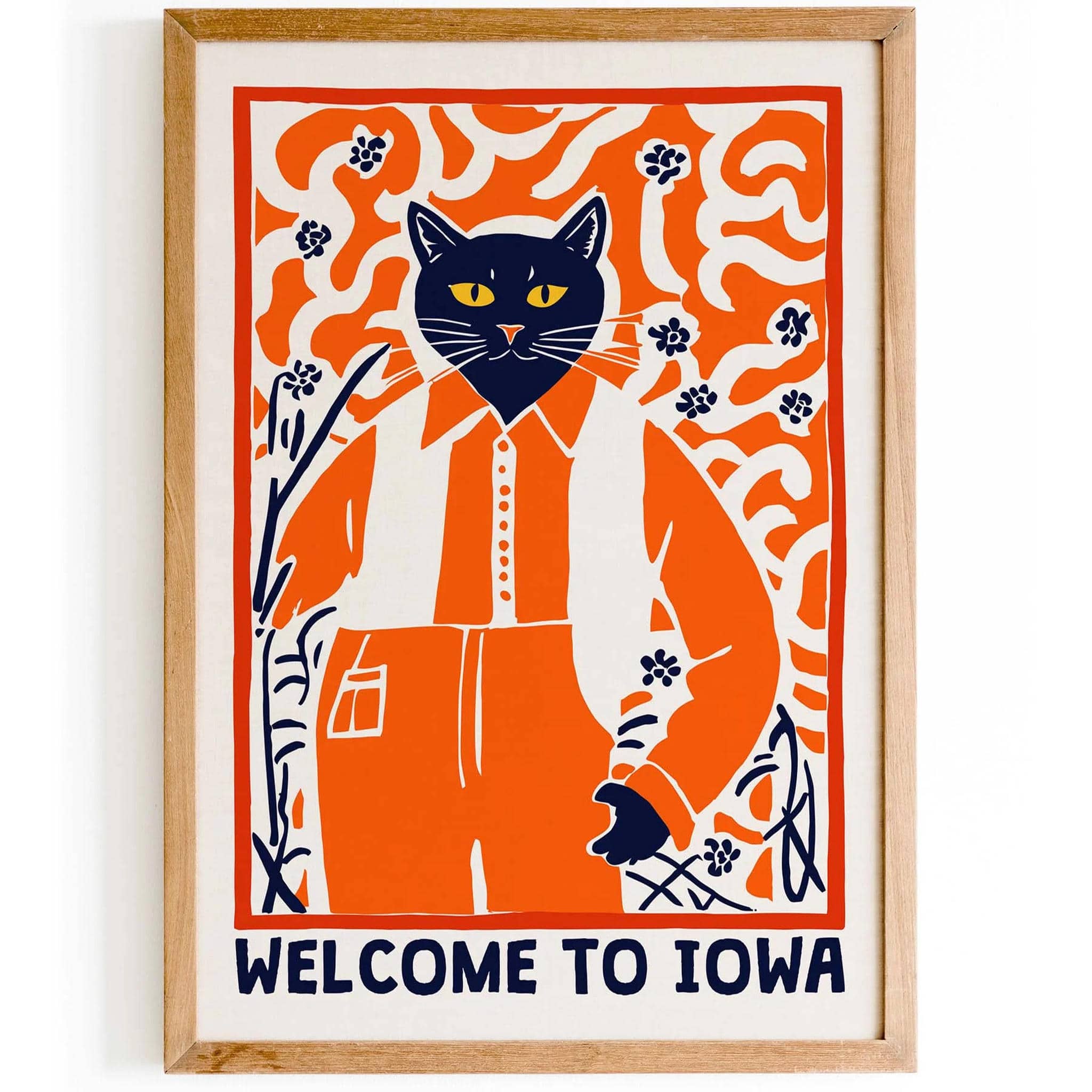 Welcome to Iowa Cat Poster – HypeSheriff