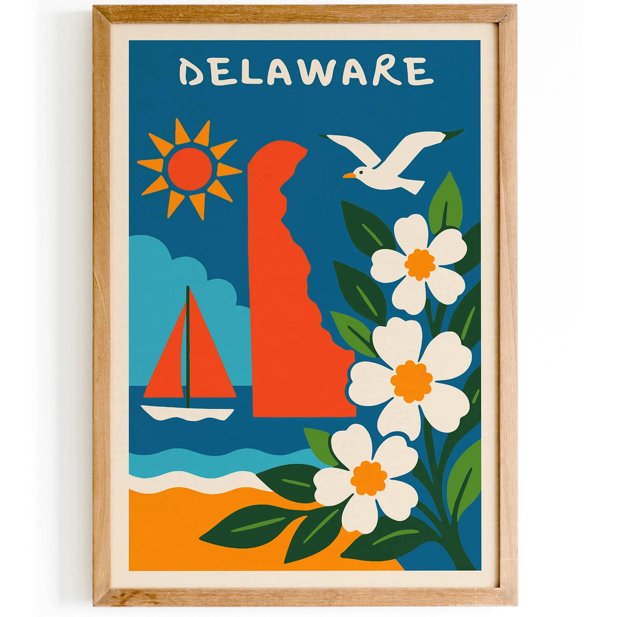 Delaware State Travel Poster – HypeSheriff