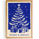 Blue Christmas Tree Art Print 2024 – HypeSheriff