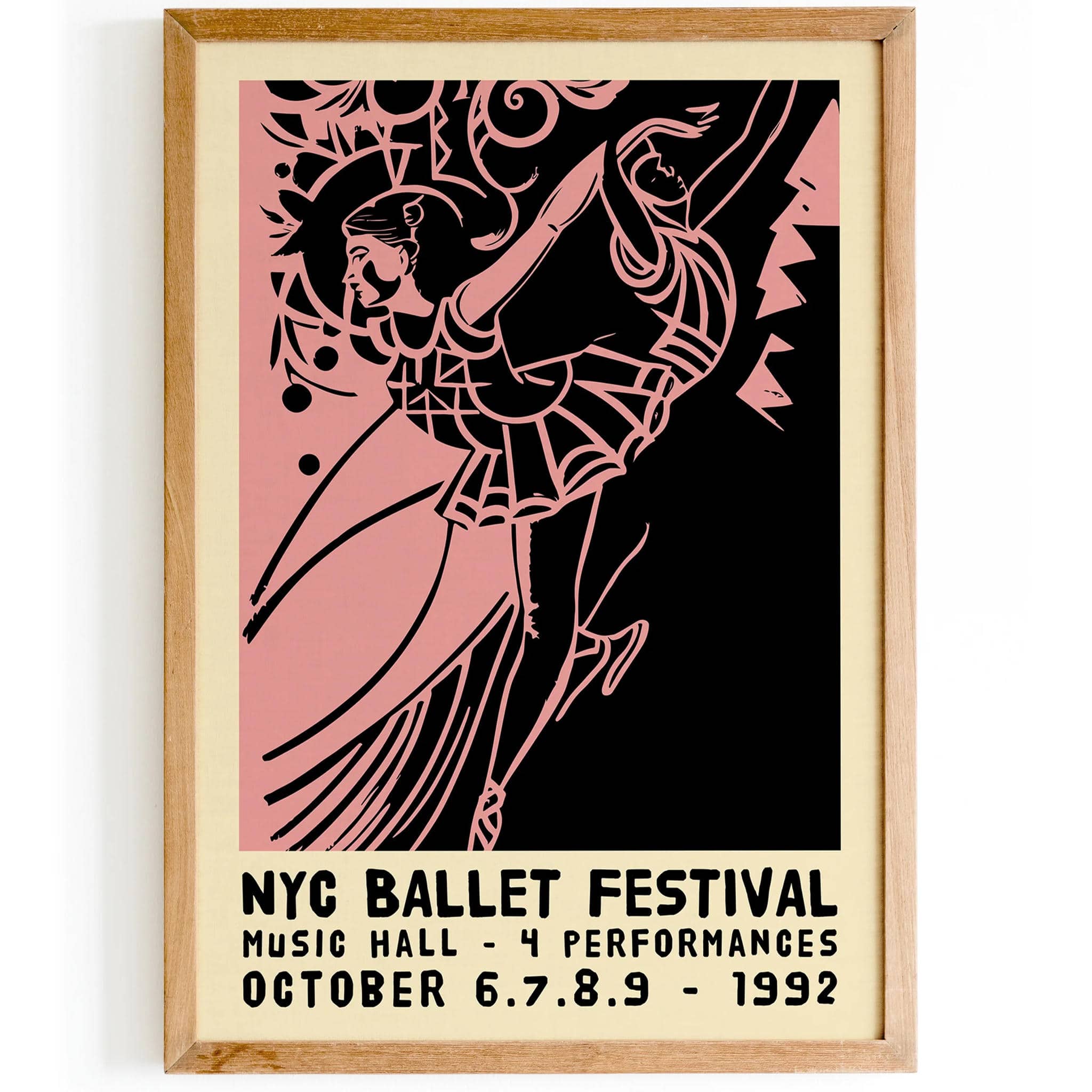Vintage Ballet NYC Poster - 1992 Pink – HypeSheriff
