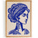 Blue Woman Portrait Art Print – HypeSheriff