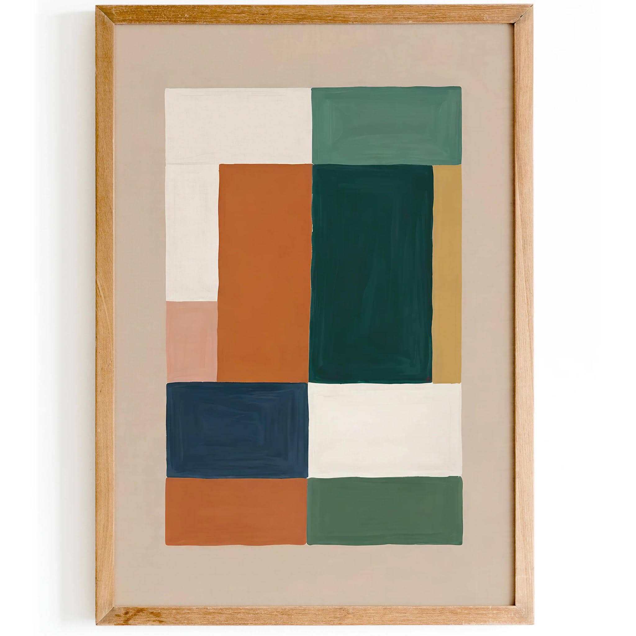 Abstract Neutral Colors Art Print 2025 – HypeSheriff