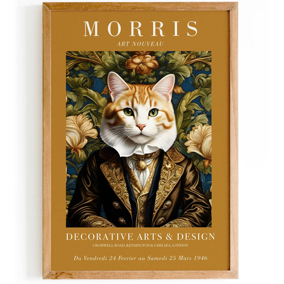 Victorian Elegant Cat Amber Poster – HypeSheriff