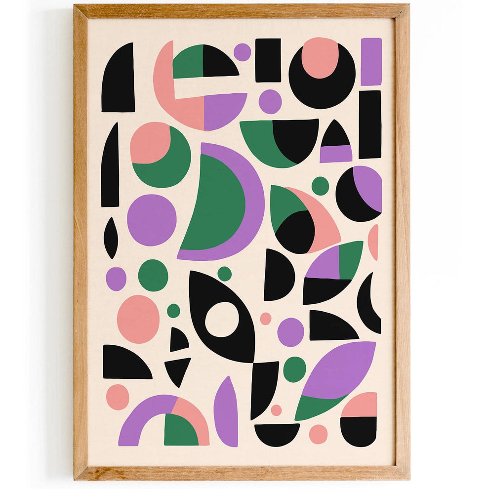 Purple Mid Century Modern Poster Print – HypeSheriff