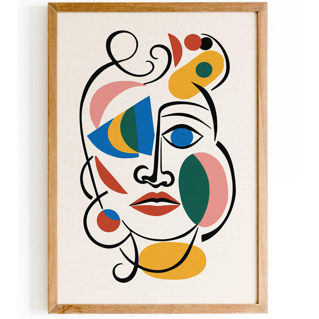 Modern Woman Portrait Art Print – HypeSheriff