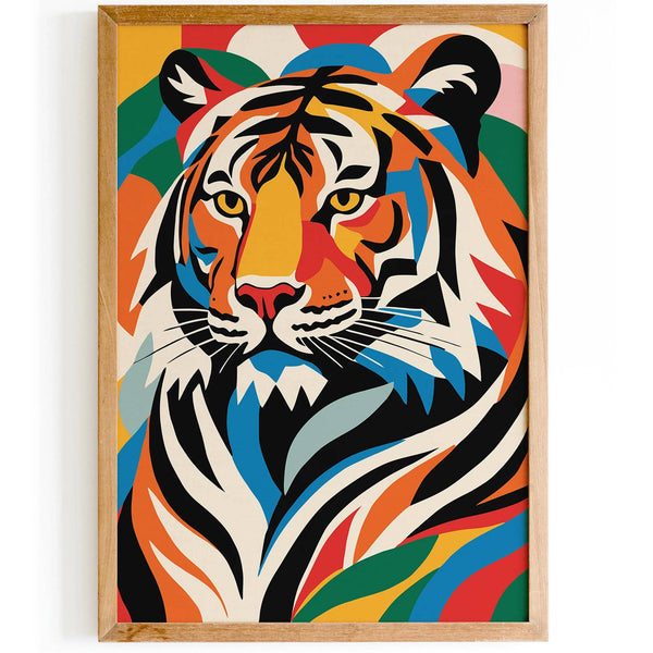 Colorful Tiger Kids Room Decor Art Print – HypeSheriff