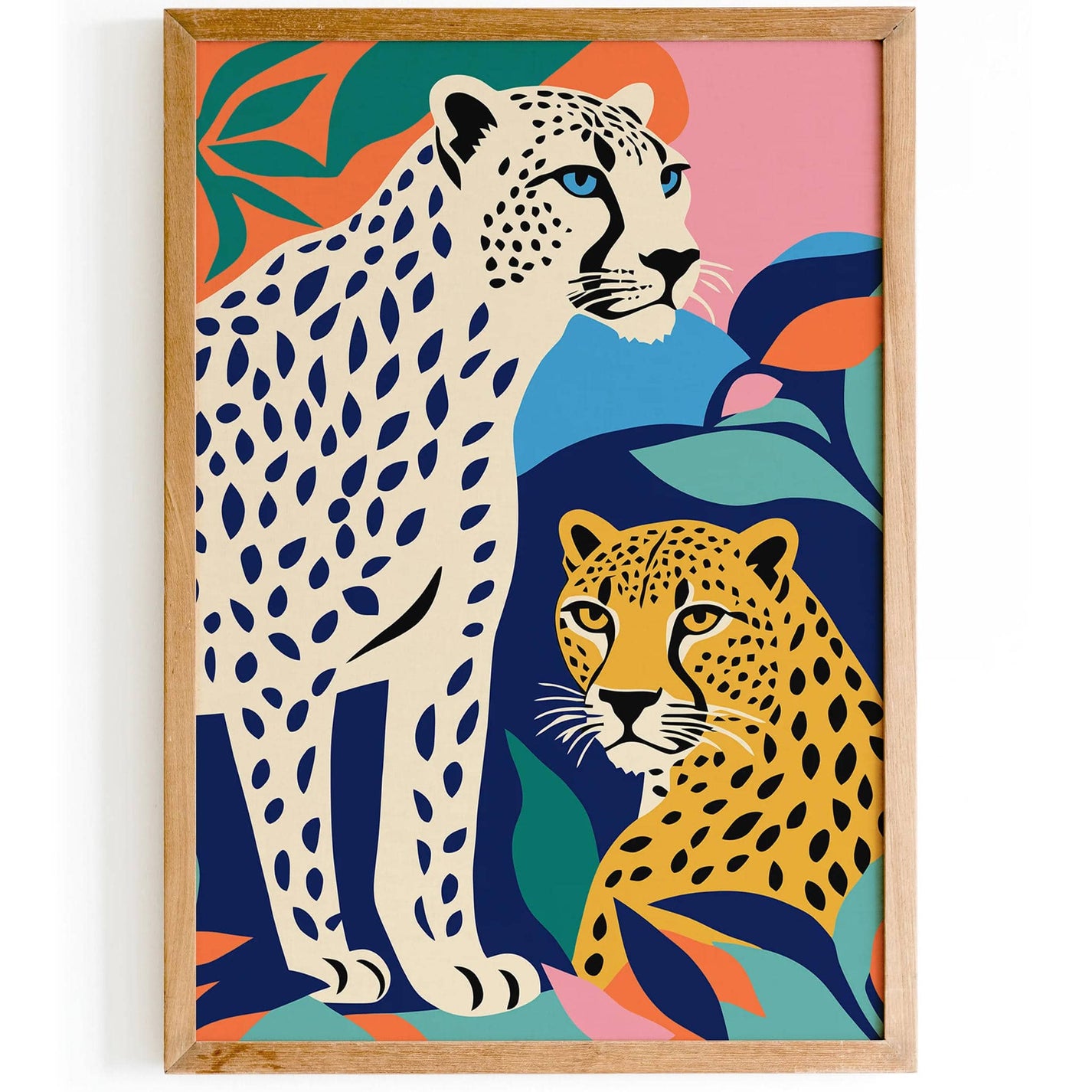 Playful Cheetahs Art Print - Bright & Cheerful Decor – HypeSheriff