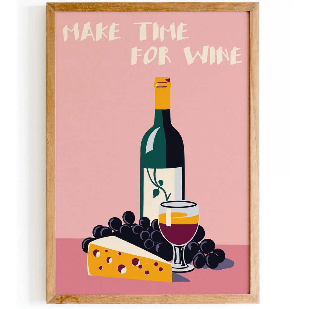 Mate Time For Wine Poster - Wine Nerd Gift Idea – HypeSheriff