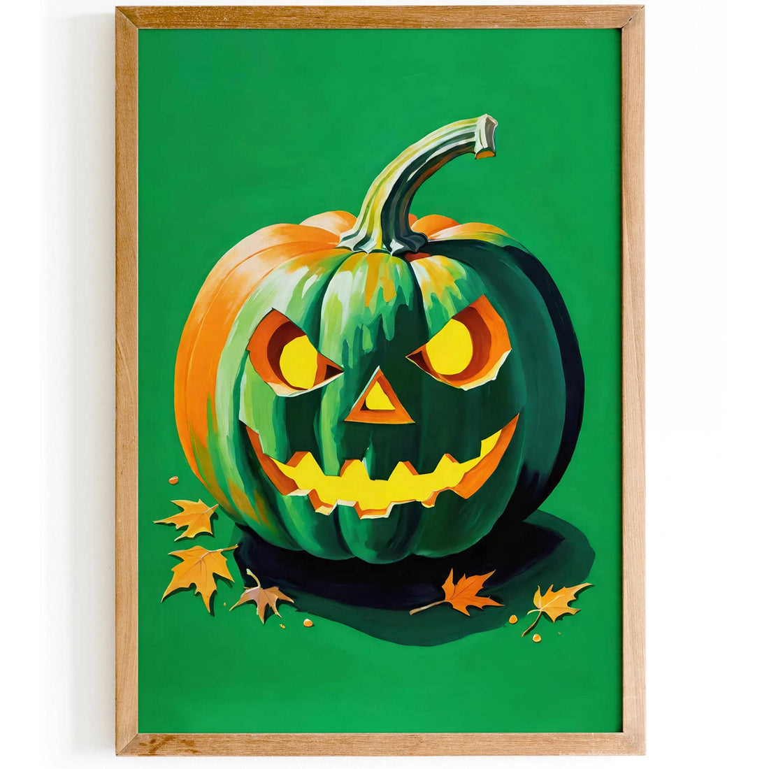 Green Spooky Halloween Pumpkin Art – HypeSheriff