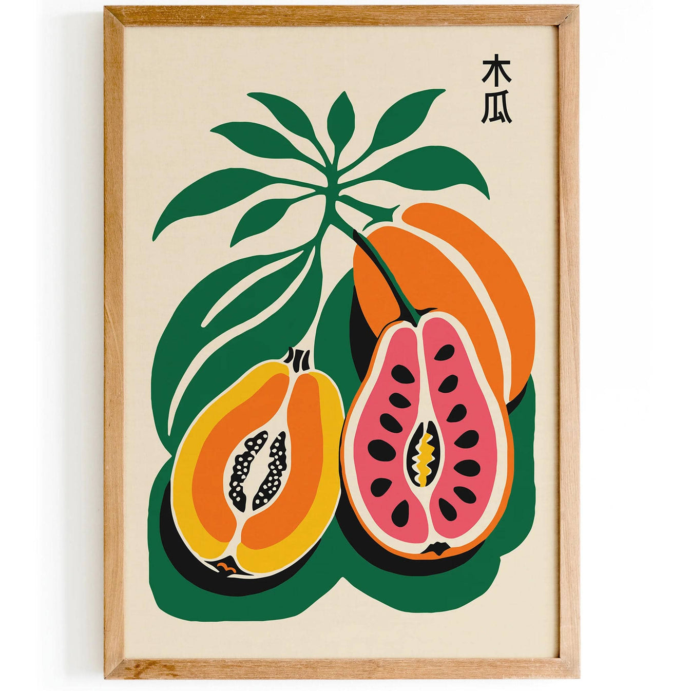 Colorful Papaya Kitchen Wall Art – HypeSheriff